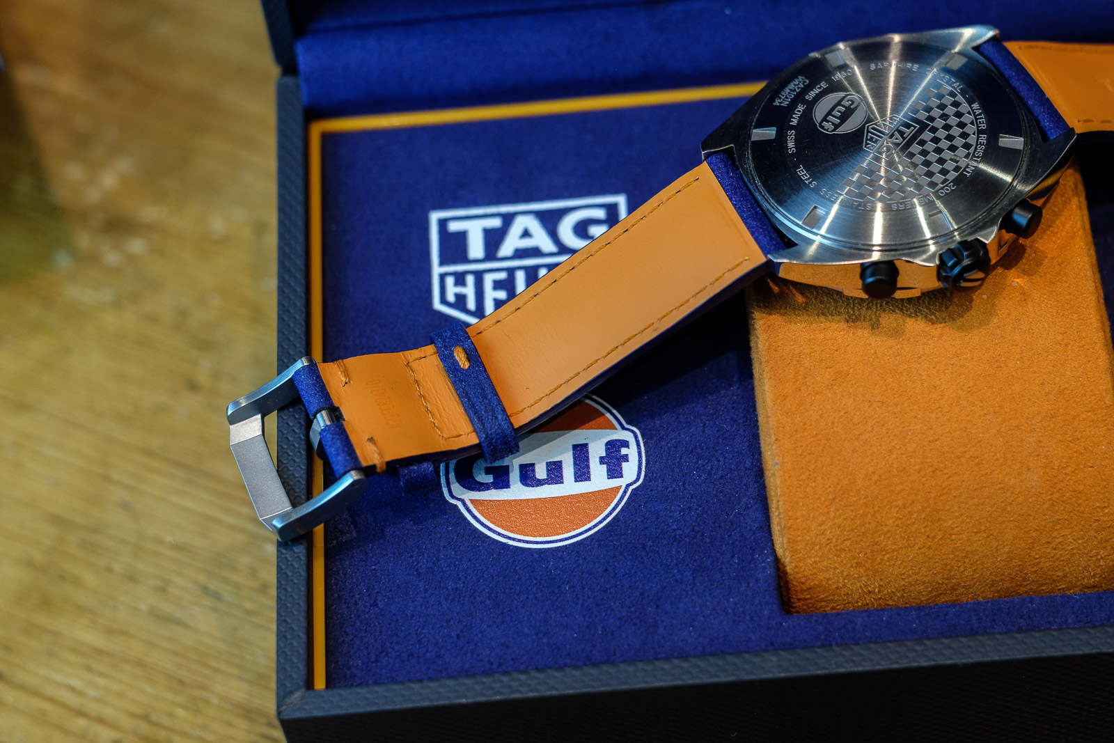 2019 TAG HEUER F1 GULF LIMITED EDITION
