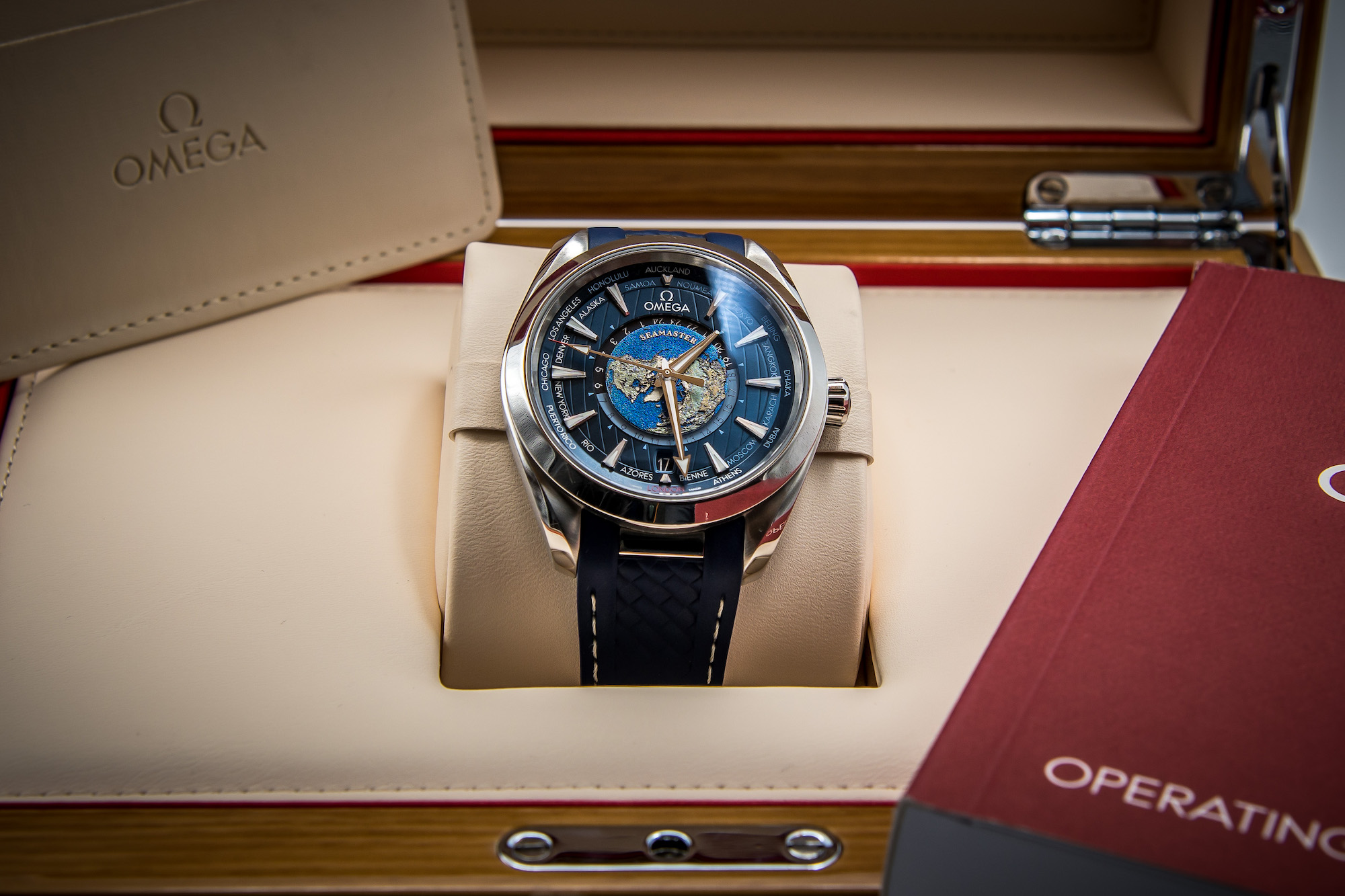 2021 OMEGA AQUA TERRA 150M WORLDTIMER for sale in Windsor, Berkshire ...