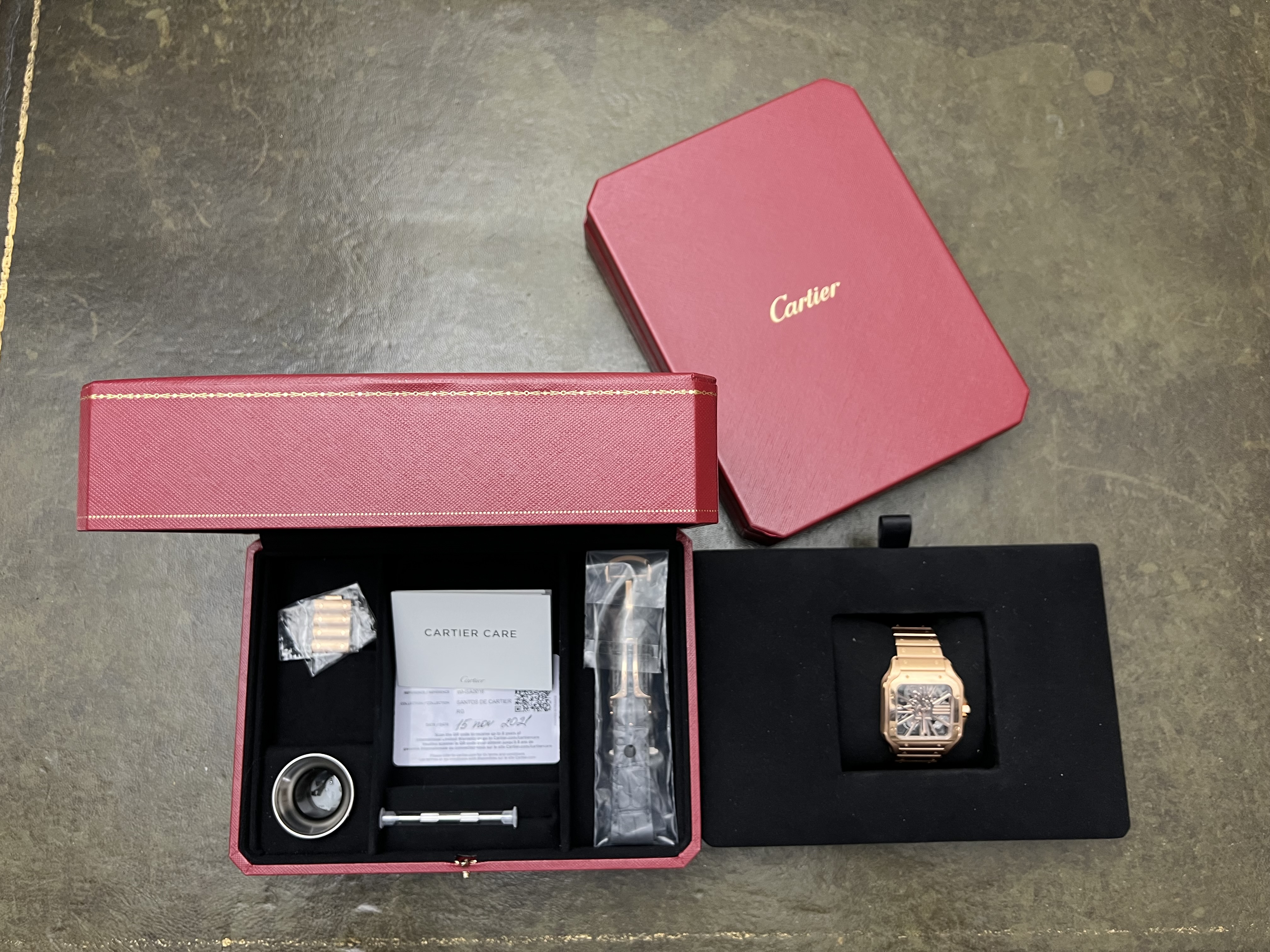 2021 Cartier Santos de Cartier Skeleton for sale by auction in ...