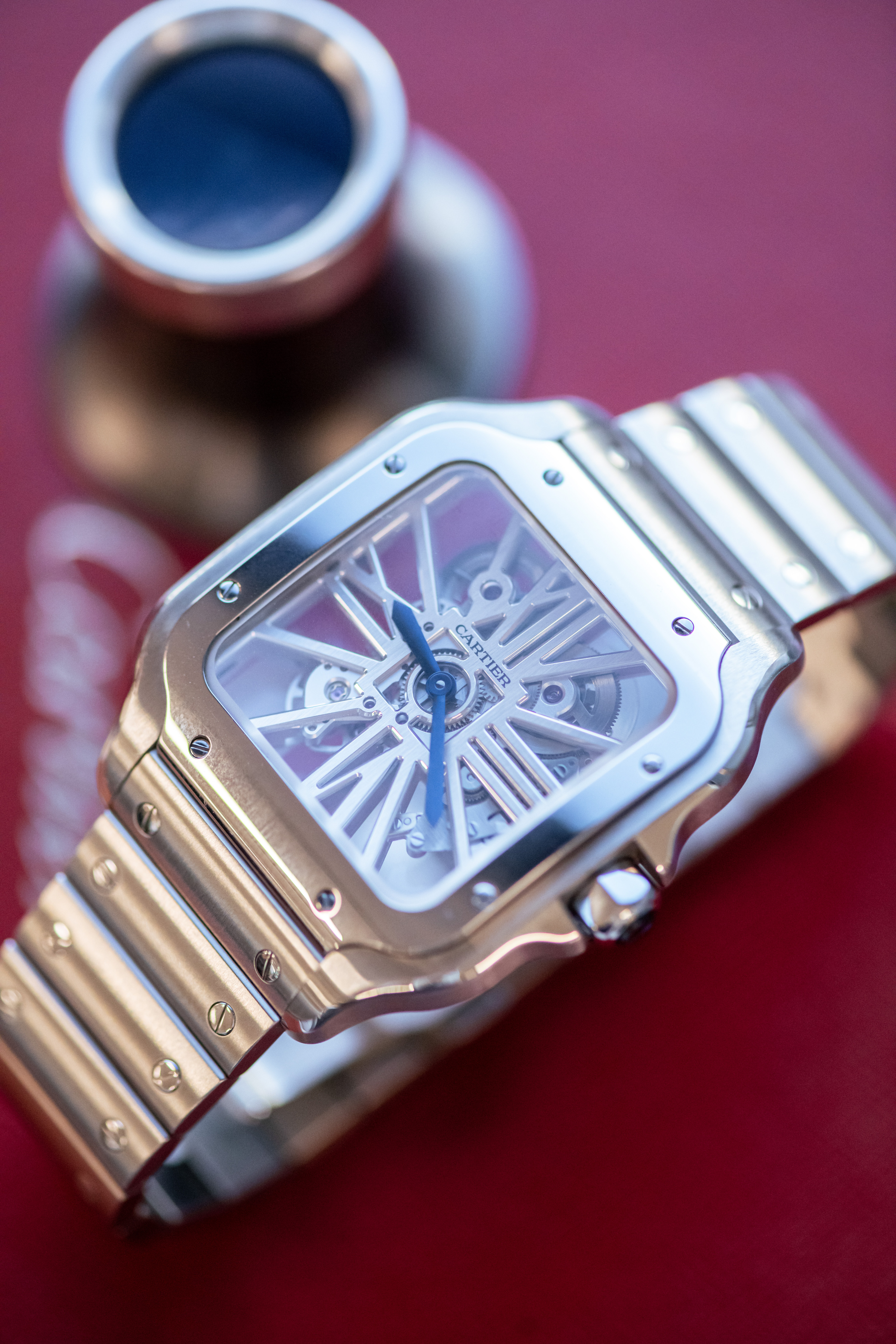 2021 CARTIER SANTOS DE CARTIER SKELETON for sale by auction in Budapest ...