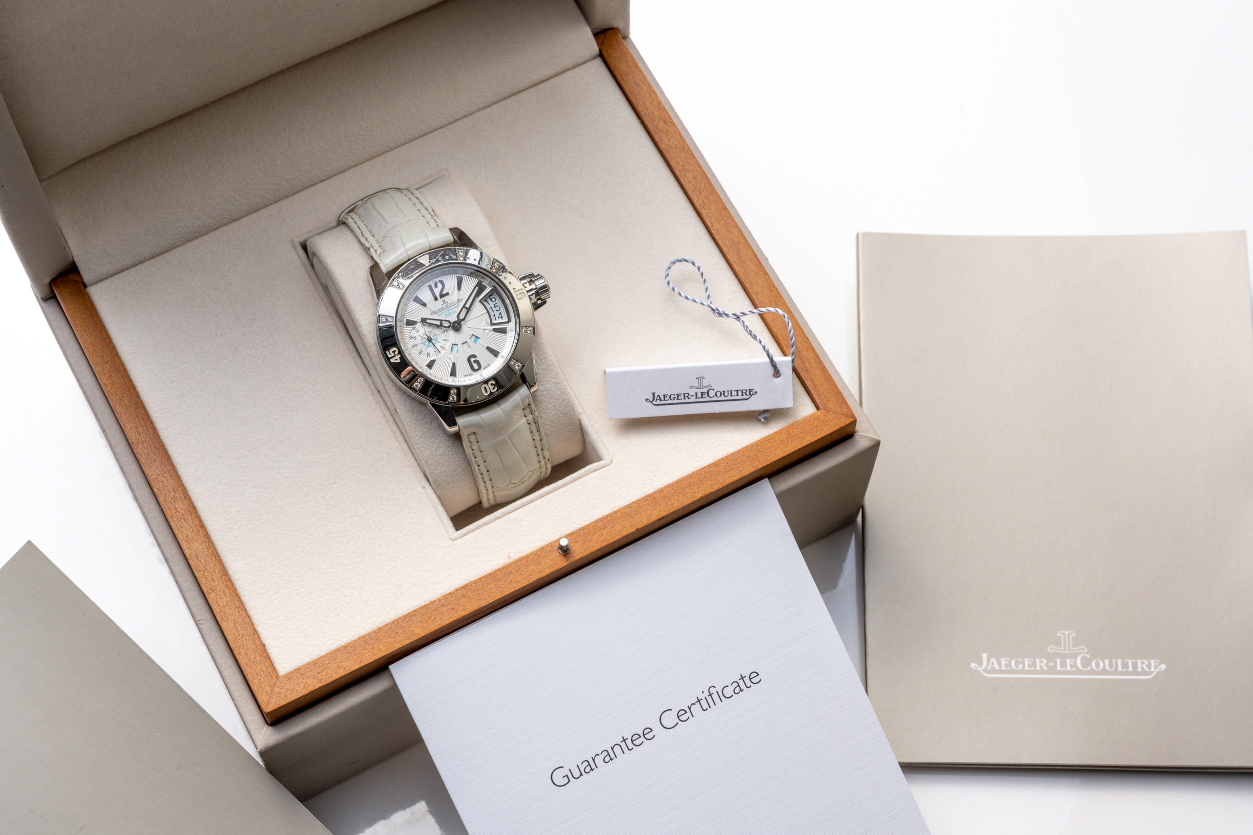 2000'S JAEGER LE-COULTRE MASTER COMPRESSOR GMT DIAMOND LADIES for sale ...