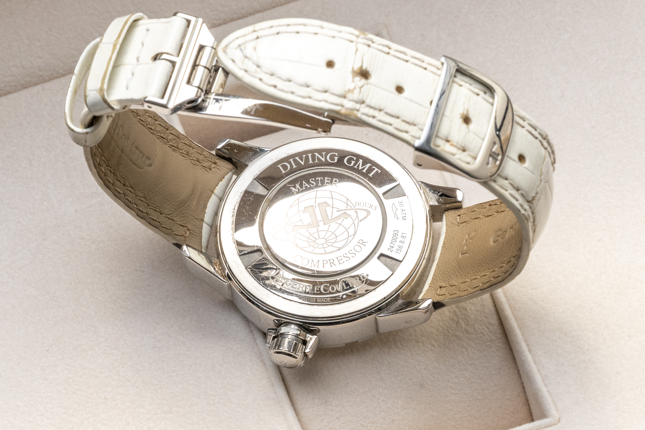 2000'S JAEGER LE-COULTRE MASTER COMPRESSOR GMT DIAMOND LADIES for sale ...