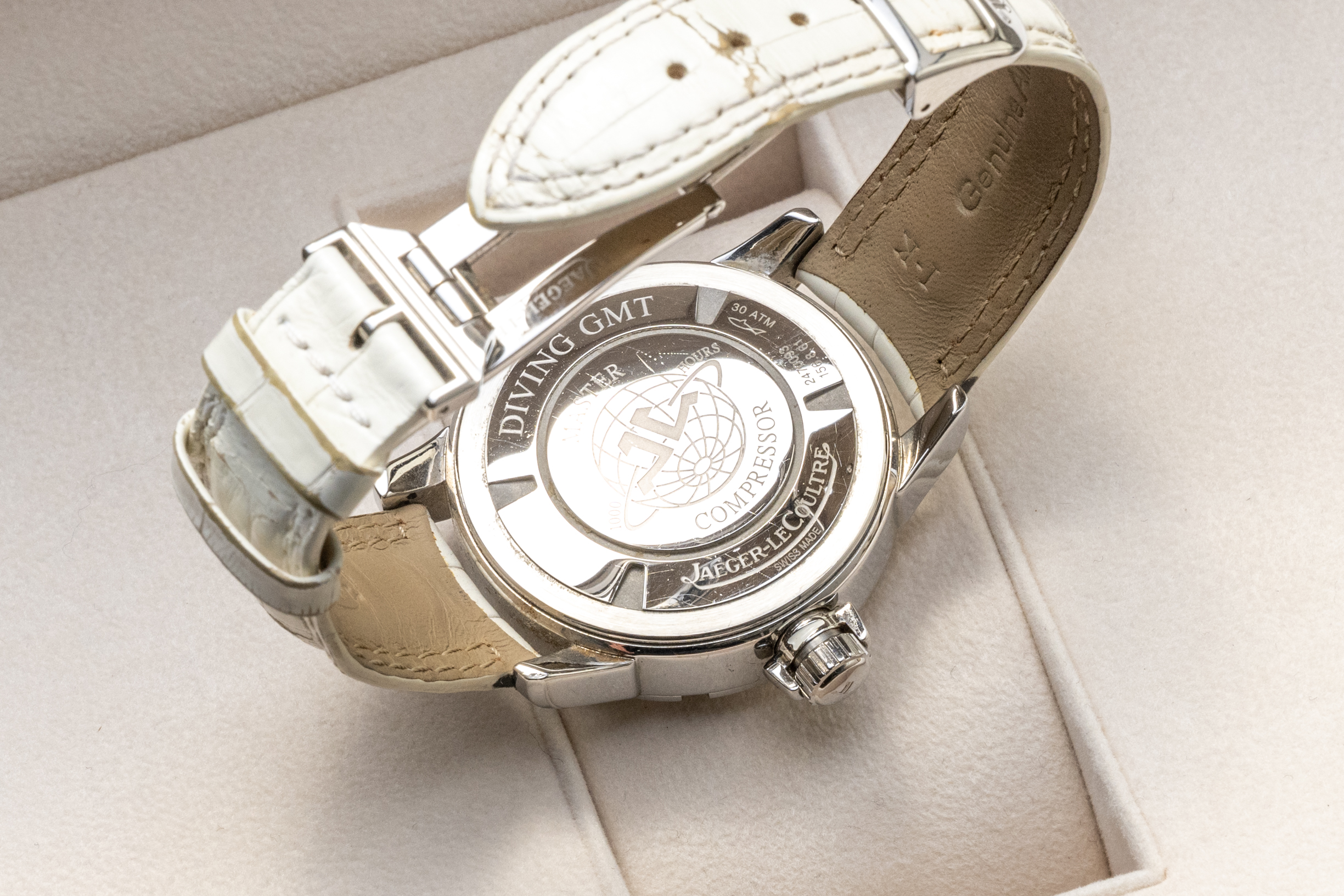 2000'S JAEGER LE-COULTRE MASTER COMPRESSOR GMT DIAMOND LADIES for sale ...