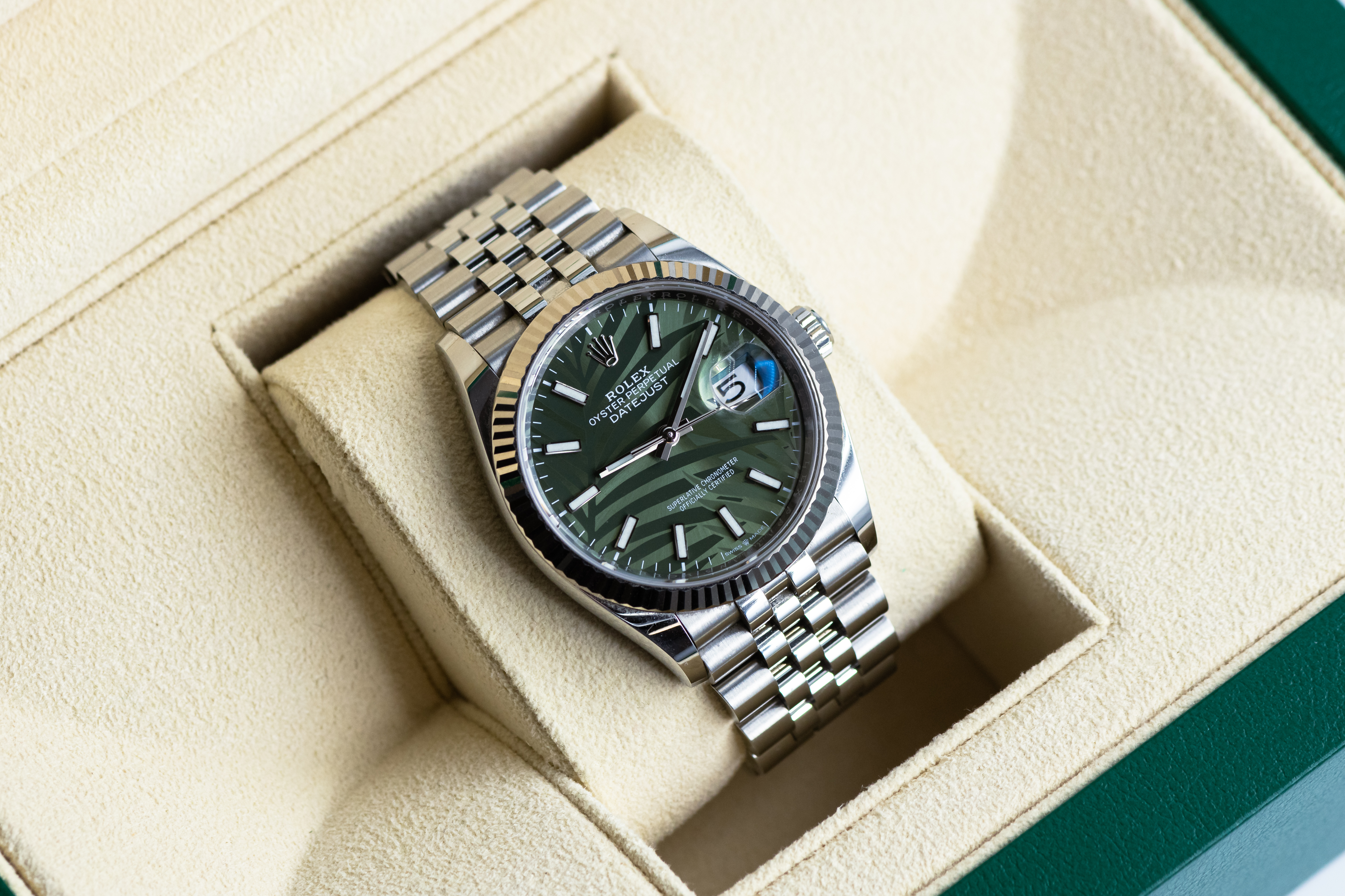 2022 ROLEX DATEJUST 36 'PALM DIAL' for sale by auction in London ...