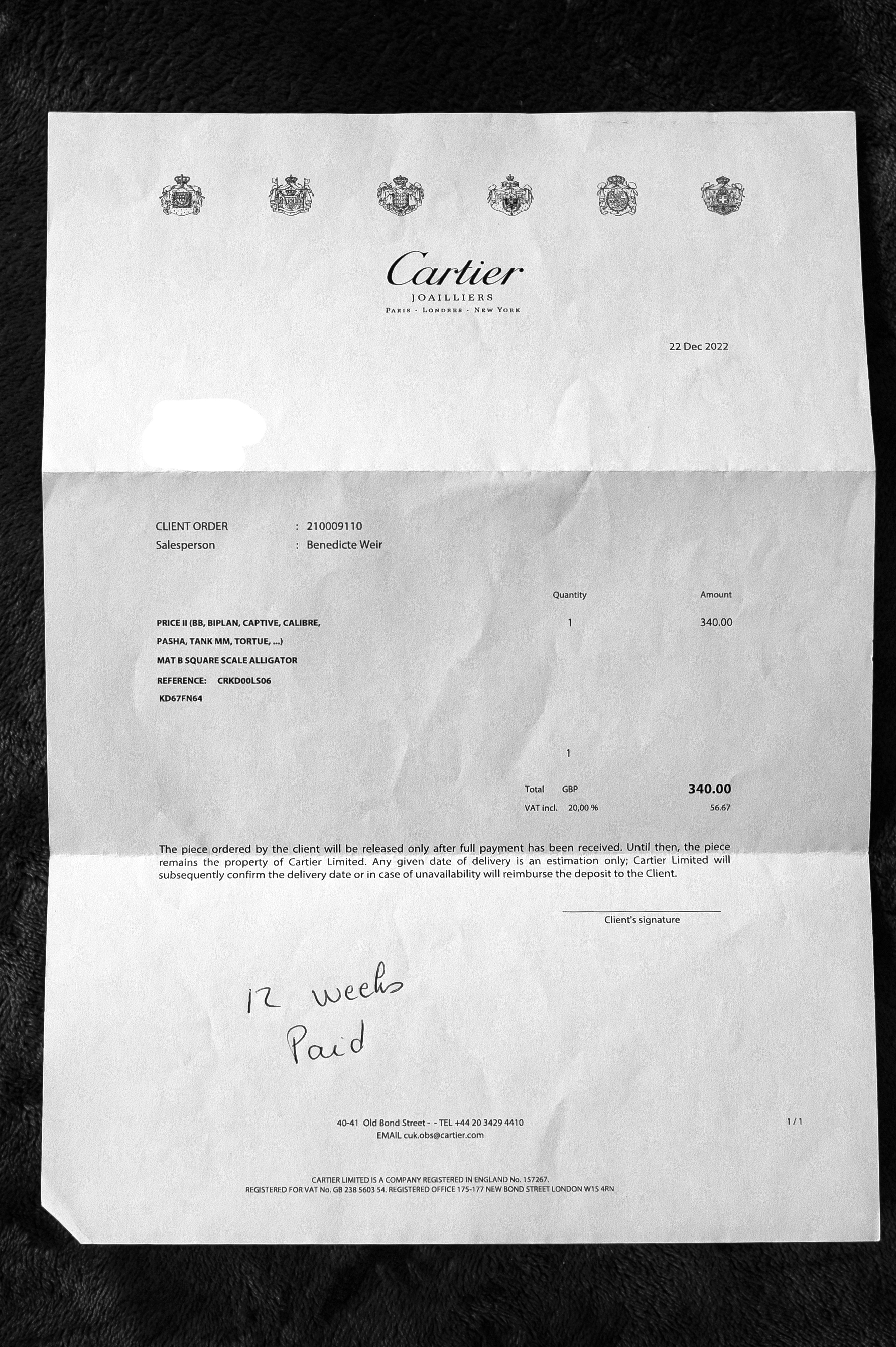 2000's Cartier Tortue Collection Privée for sale in London, United Kingdom