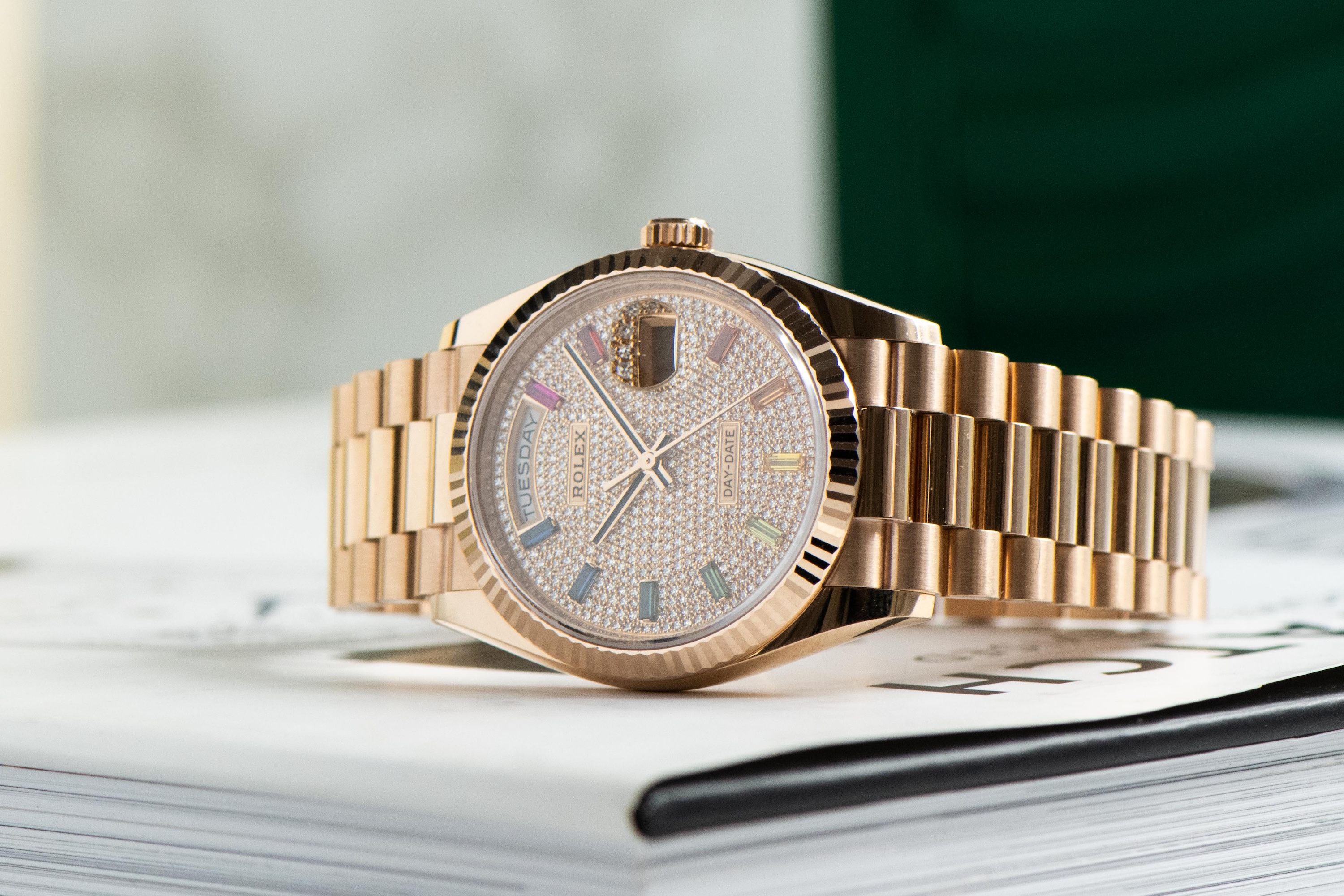 2021 Rolex Day-Date 36 'Pavé Dial' for sale in London, United Kingdom